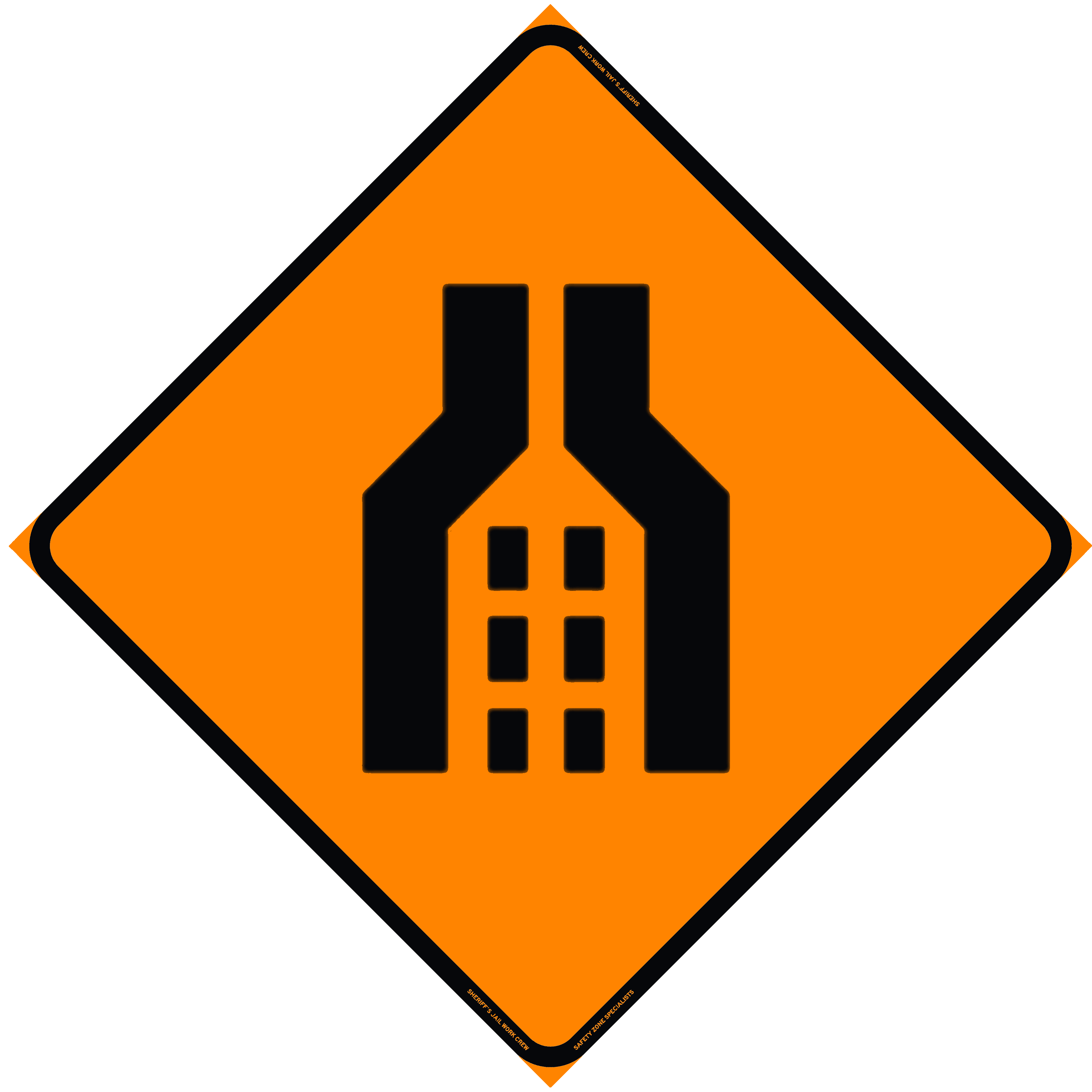 36" MESH ROLL UP SIGNS - Safety Zone Specialists