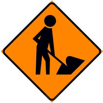 36" MESH ROLL UP SIGNS - Safety Zone Specialists