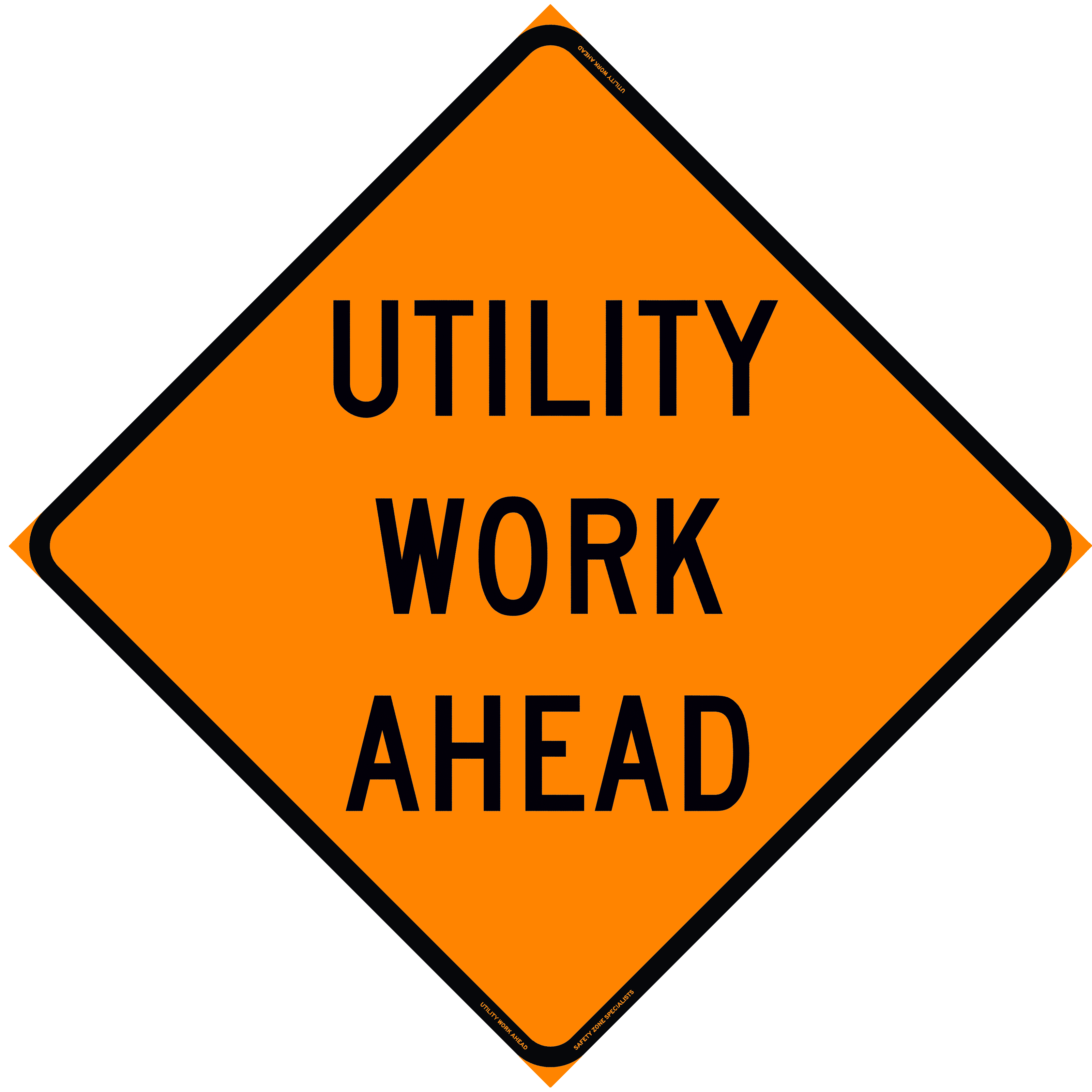 36" MESH ROLL UP SIGNS - Safety Zone Specialists